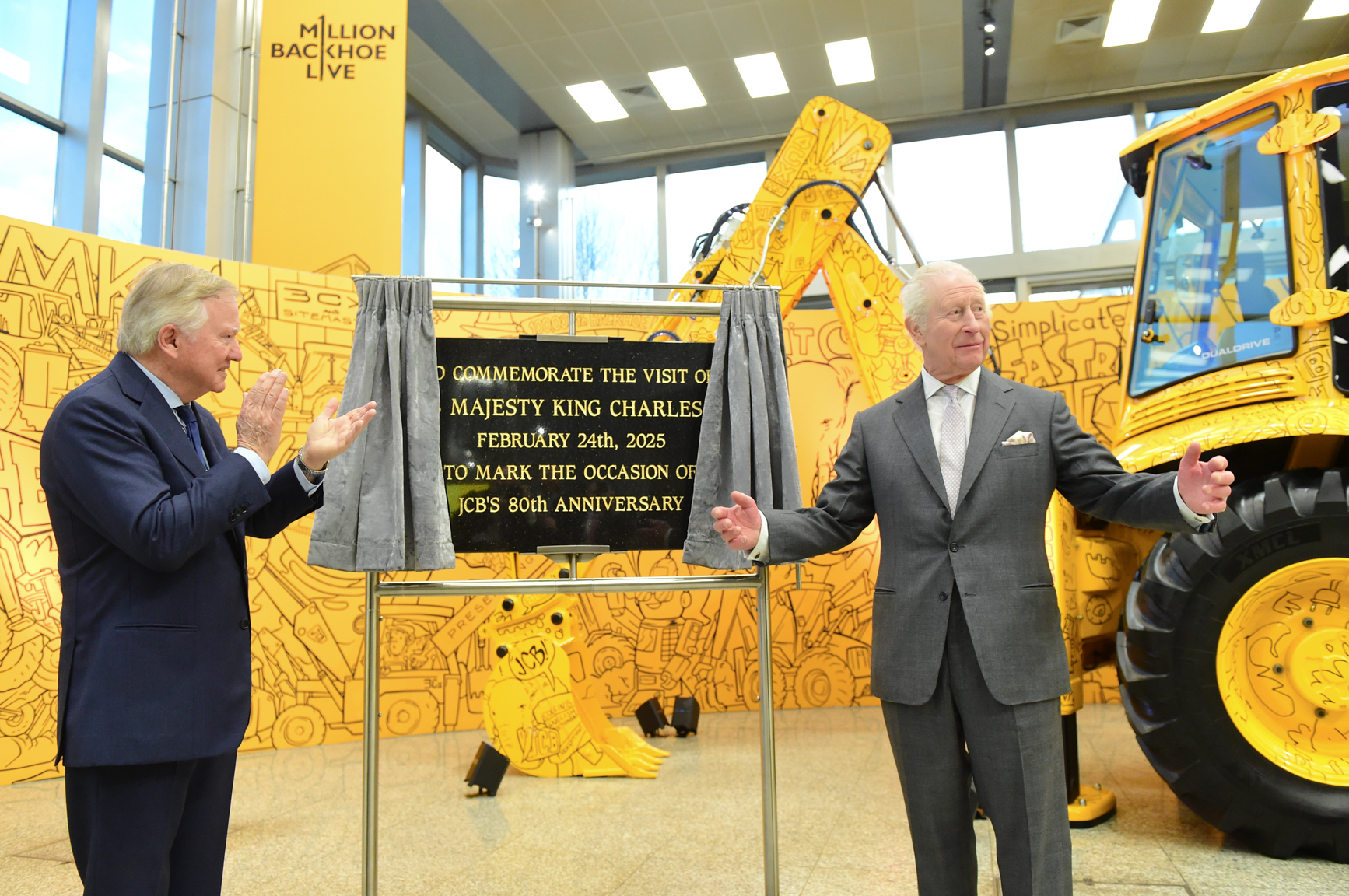 His Majesty the King gets glimpse of the future at JCB 80th Celebration ...
