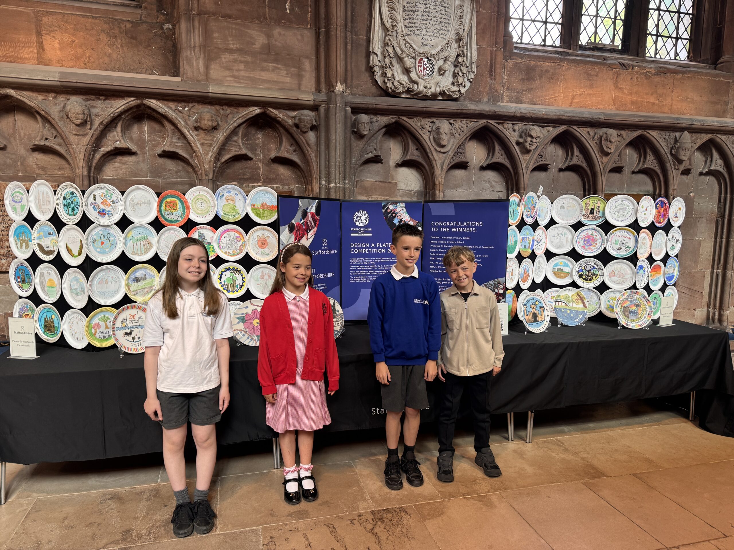 Winning Staffordshire Day plate designs on display - We Are Staffordshire
