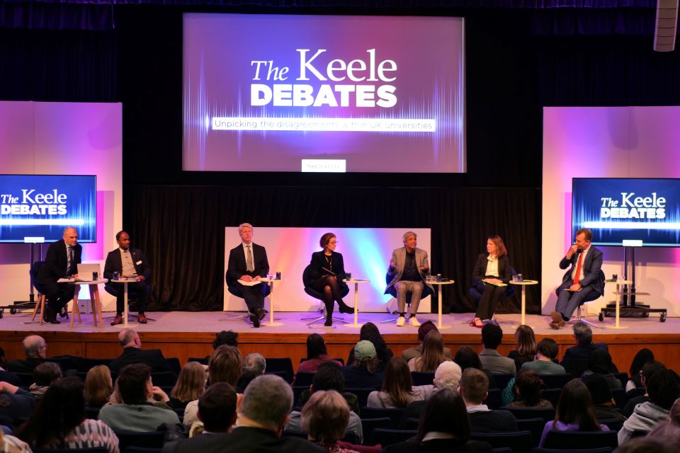 Lively opening night launches debate series at Keele - We Are Staffordshire